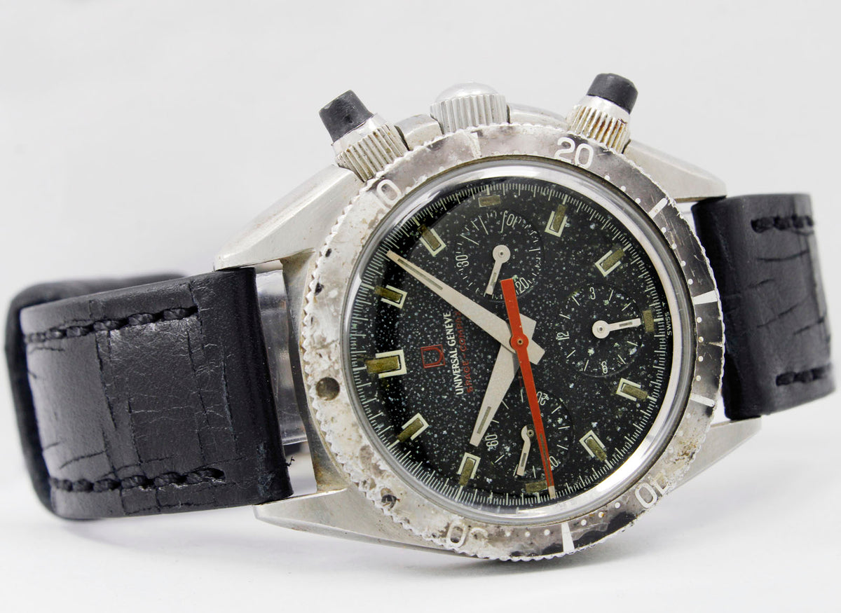 Universal Chronograph Space Compax Ghost Bezel MK2 Patina Dial