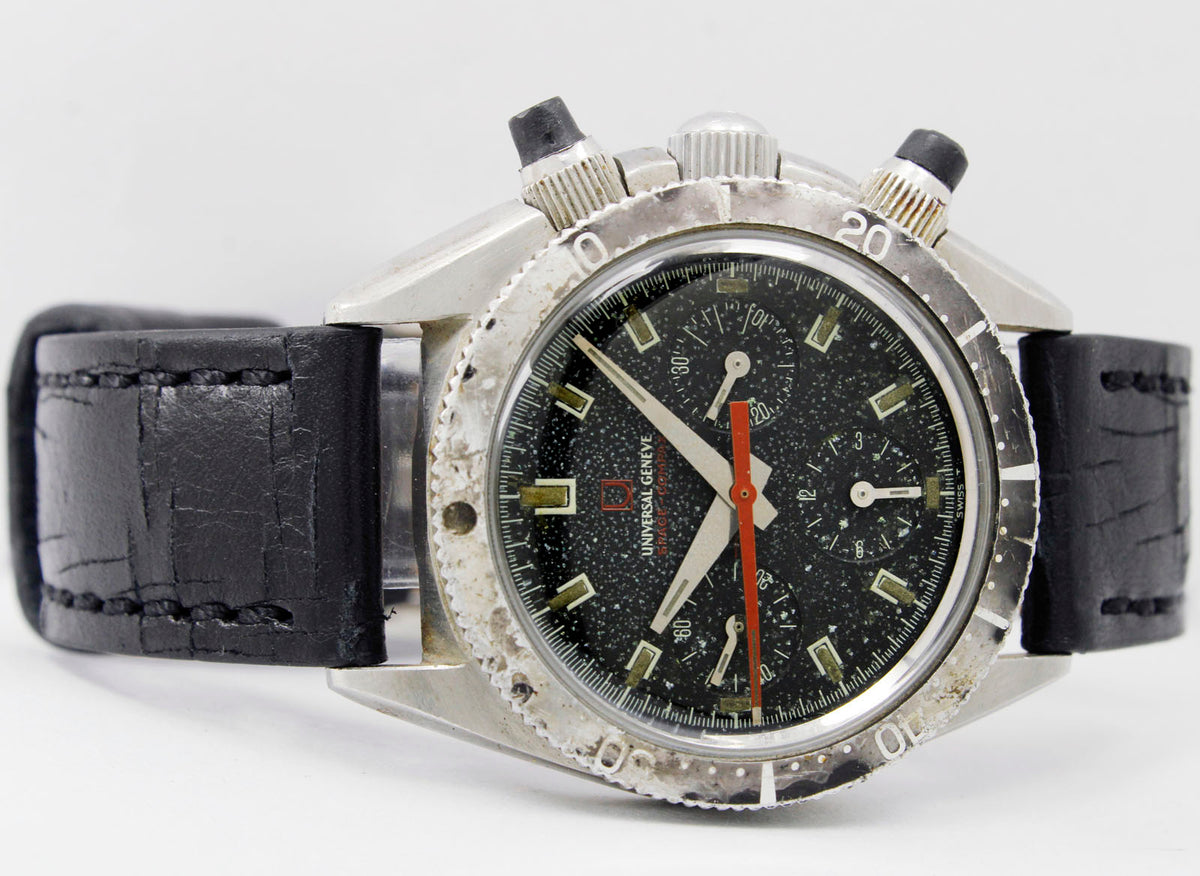 Universal Chronograph Space Compax Ghost Bezel MK2 Patina Dial