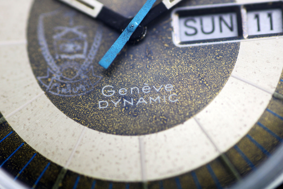 1973s Omega Dynamic Kingdom of Saudi Logo Dial Watch Ref 166108